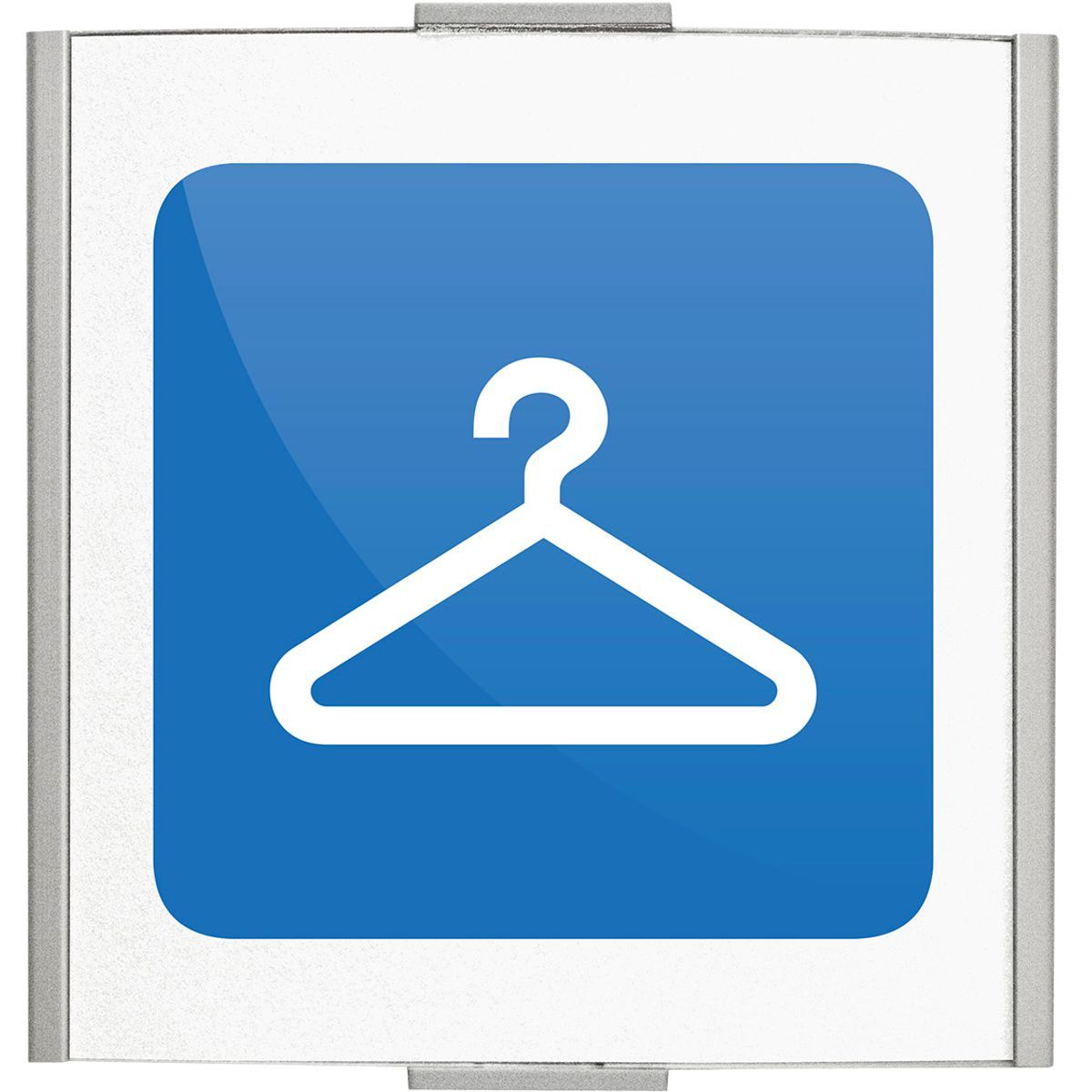 Piktogramm Garderobe, Modell Frankfurt, 120 x 120 mm