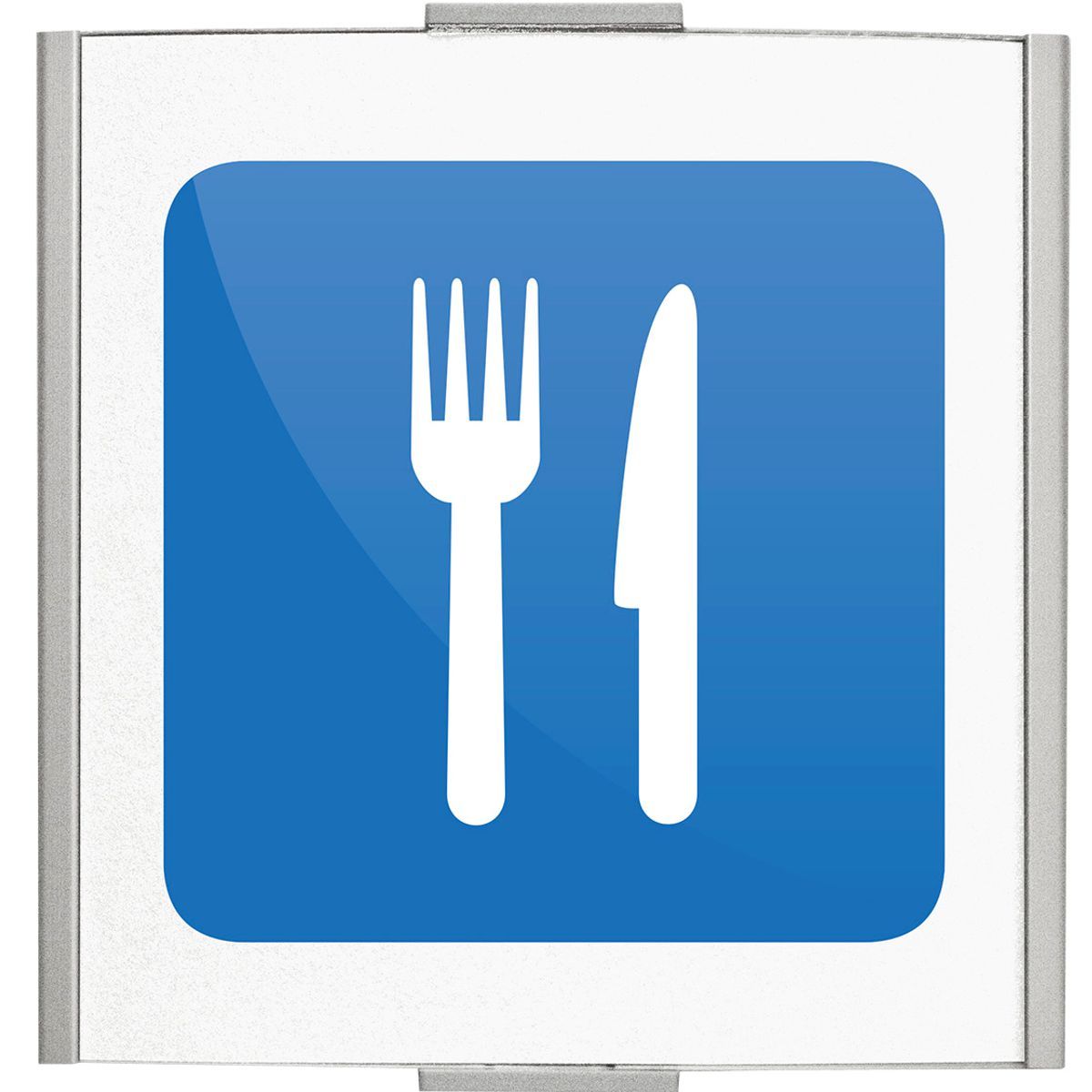 Piktogramm Restaurant, Modell Frankfurt, 120 x 120 mm